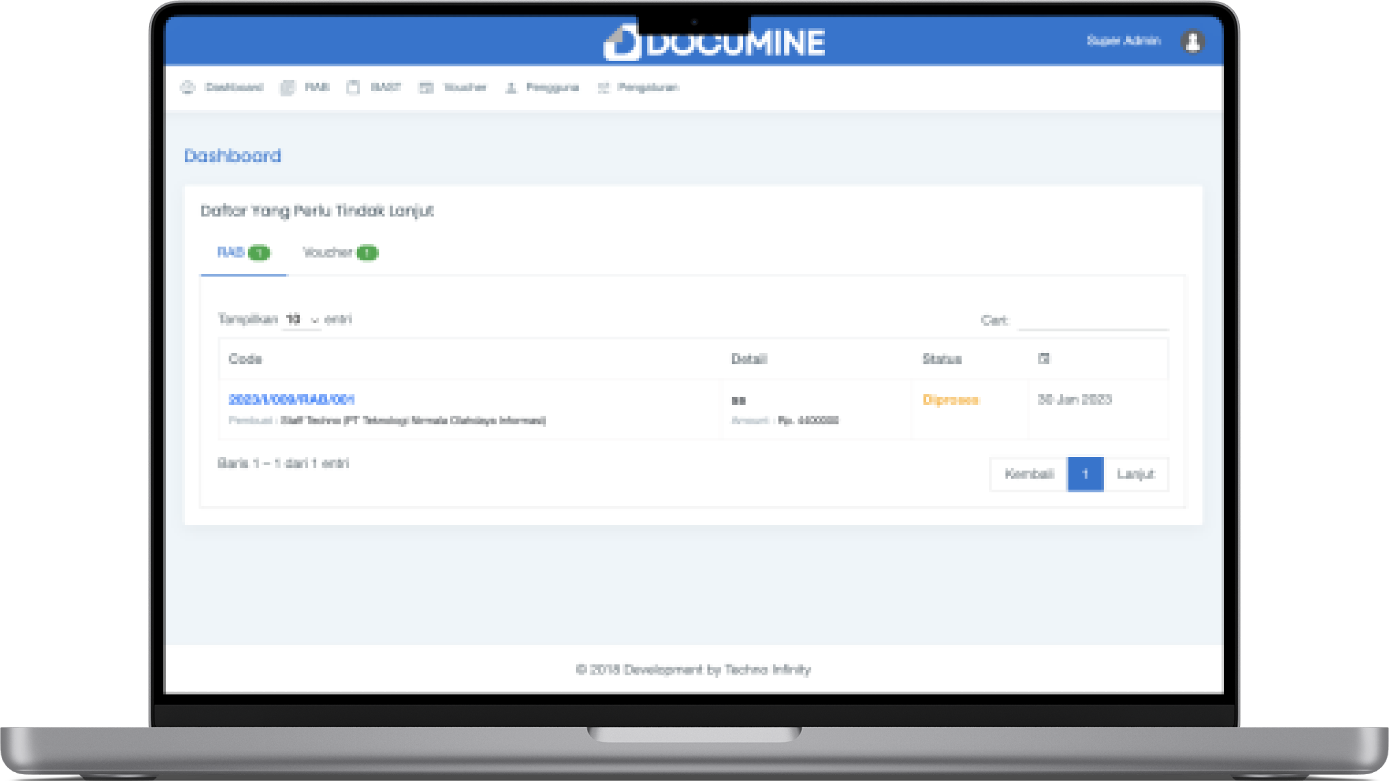 Produk Techno Infinity